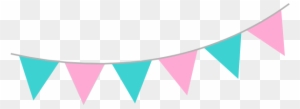Bunting Aesthetic Colorful Freetoedit - Pennant Banner Transparent ...
