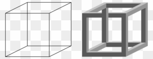 599px Necker Cube - Necker Cube - Free Transparent PNG Clipart Images ...