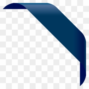 Corner Ribbon01 Navy Blue - Blue Corner Ribbon Vector - Free ...