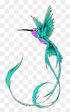 Cartoon Hummingbird Tattoo