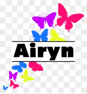 Name Tags - Butterfly Name Tag - Free Transparent PNG Clipart Images ...