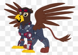 Falcon By Edcom02 - Griffin Art Mlp - Free Transparent PNG Clipart ...
