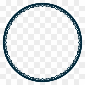 Pink Scallop Clip Art - Scalloped Circle Frame Clip Art Pink - Free ...