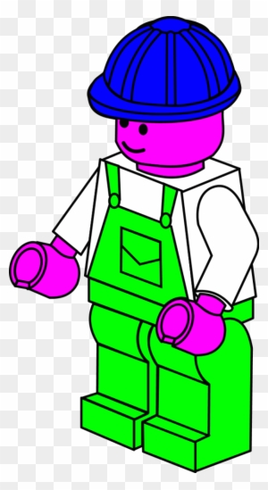 Lego Town Worker Clipart - Girl Lego Characters Colouring Pages - Free ...