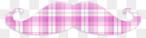 Checkerd Pink Mustache Png By Cutebear08 - Pattern - Free Transparent ...