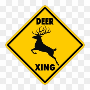 Deer Crossing Sign Clip Art, Transparent PNG Clipart Images Free ...