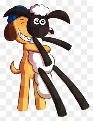 I Drew Shaun Giving Bitzer A Surprise Hug So Now It's - Drawing - Free ...