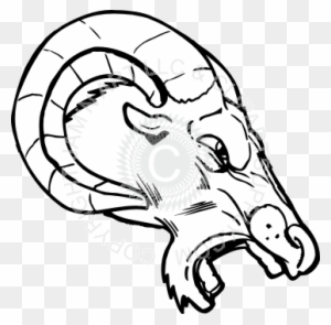 Aggressive Ram Drawing - Free Transparent PNG Clipart Images Download