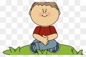 Kid Sitting And Thinking Clipart - Criss Cross Applesauce Hands In Your ...