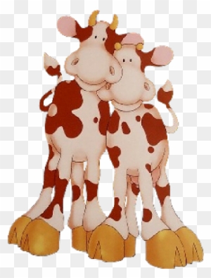 Farmyard Cows Cartoon Animals Funny - Je T Adore Gif Animé - Free ...