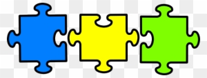 3 Puzzple Pieces Clip Art At Clkercom Vector - Jigsaw Puzzle 3 Pieces ...