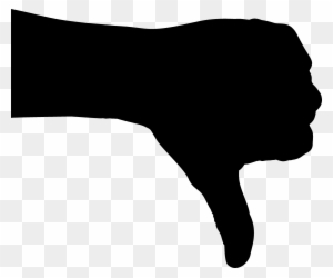 Deny Disagree Disapprove Transparent Image - Thumbs Down Clipart - Free ...