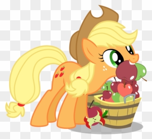 Mlp - Apple Jack With Apples - Free Transparent PNG Clipart Images Download