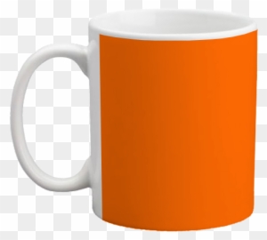 Custom Coffee Mug- Orange Backgrounds - Coffee Cup - Free Transparent ...