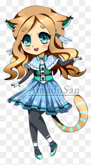 Neko Girl Oc By Amadosan - Neko Girl Oc - Free Transparent PNG Clipart ...