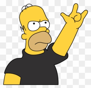 Metal By Septic-flesh - Metalhead Simpson - Free Transparent PNG ...