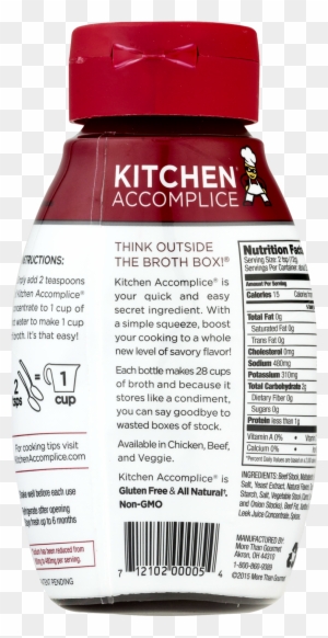 Kitchen Accomplice Reduced Sodium Beef Broth Concentrate, - Kitchen ...