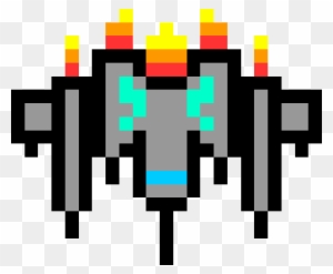 Pixel Spaceship - Pixel Art Spaceship - Free Transparent PNG Clipart ...