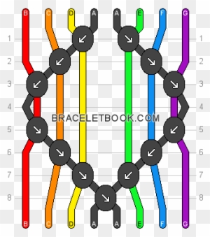 Hollow Diamonds Friendship Bracelet Pattern Number - Friendship ...