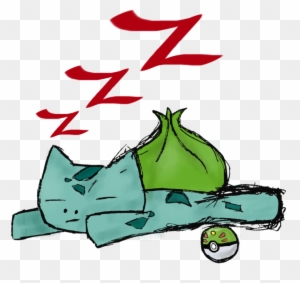 Sleeping Bulbasaur By Hipster-raccoon - Raccoon - Free Transparent PNG ...