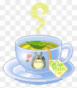 I Wish The Cup Was A Thing - Green Tea Pixel Art - Free Transparent PNG ...