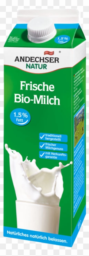 Andechser Natur Organic Low-fat Milk - Bio Milch - Free Transparent PNG ...