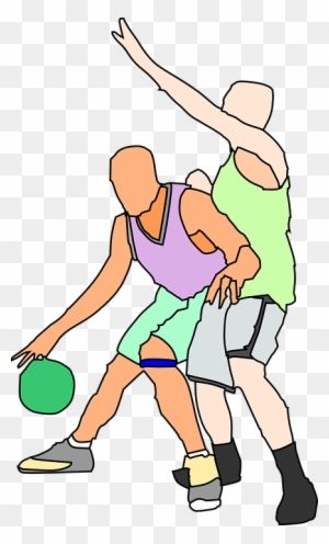 Clipart Basketball Player Defense