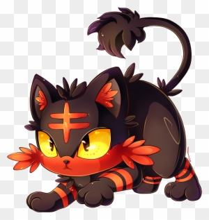 Litten - Pokemon Sun And Moon Litten - Full Size PNG Clipart Images ...