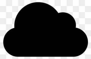 Plain Cloud Vector - Cloud Black - Free Transparent PNG Clipart Images ...