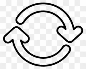 Arrows Circle Of Two Rotating In Clockwise Direction - 2 Arrows In A ...