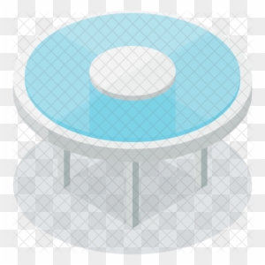 Glass Table Icon - Circle - Free Transparent PNG Clipart Images Download
