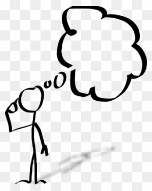 Stick Figure Thinking - Free Transparent PNG Clipart Images Download