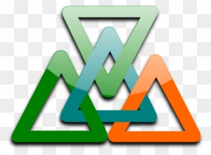 4 Linked Triangles Svg Clip Arts 600 X 441 Px - Linked Triangles - Free ...