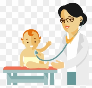 Baby Doctor - Doctor With Baby Clipart - Free Transparent PNG Clipart ...