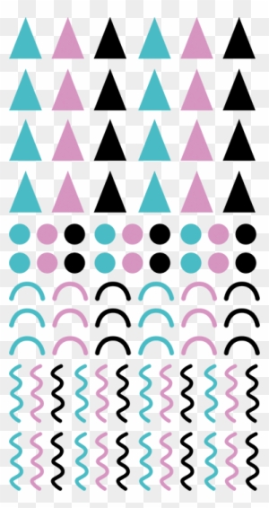 Wall Color - 80s Geometric Shapes Png - Free Transparent PNG Clipart ...
