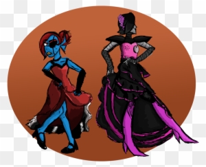 Flamenco Dancing Mettaton And Undyne By Churropuppy - Instagram - Free ...