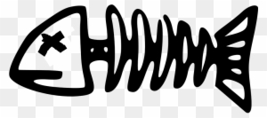 Dead Clipart Fish Bone - Cartoon Fish Skeleton - Free Transparent PNG ...