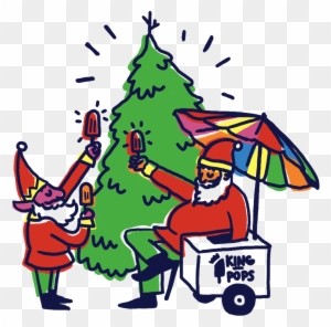 Trimming Christmas Tree Clip Art