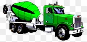 Cement Truck Mixing Green Truck Clipart Png - Cement - Free Transparent ...