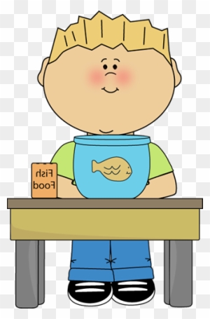 Boy Classroom Pet Helper Clip Art Image Boy Caring - Classroom Pet ...