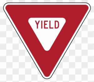 Open - Yield The Right Of Way Sign - Free Transparent PNG Clipart ...