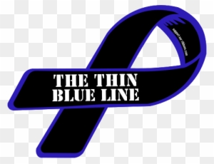 Thin Blue Line Ribbon - Free Transparent PNG Clipart Images Download