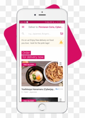 Instant Food Delivery - Mobile Phone - Free Transparent PNG Clipart ...
