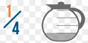 And Now It's 1/4 Full - Like Fraction Clipart Transparent - Free ...