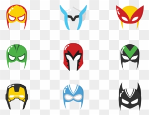 Super Hero Mask Vectors - Masque Super Heros Png - Free Transparent PNG ...