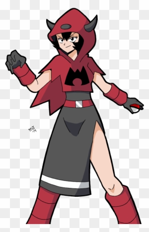Magma Admin Courtney - Pokemon Omega Ruby Team Magma - Free Transparent ...