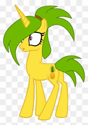 Pineapple Pony By Dubbyluvsyopugs - Winged Unicorn - Free Transparent ...