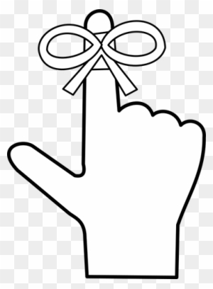 How Soon We Forget - Reminder Finger With String - Free Transparent PNG ...