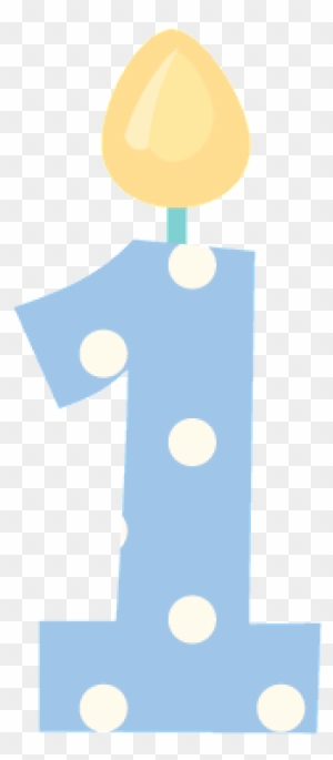 Blue Number One Clipart