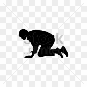 Silhouette Of Man Crawling Clipart - Crawling Man Clipart - Free ...